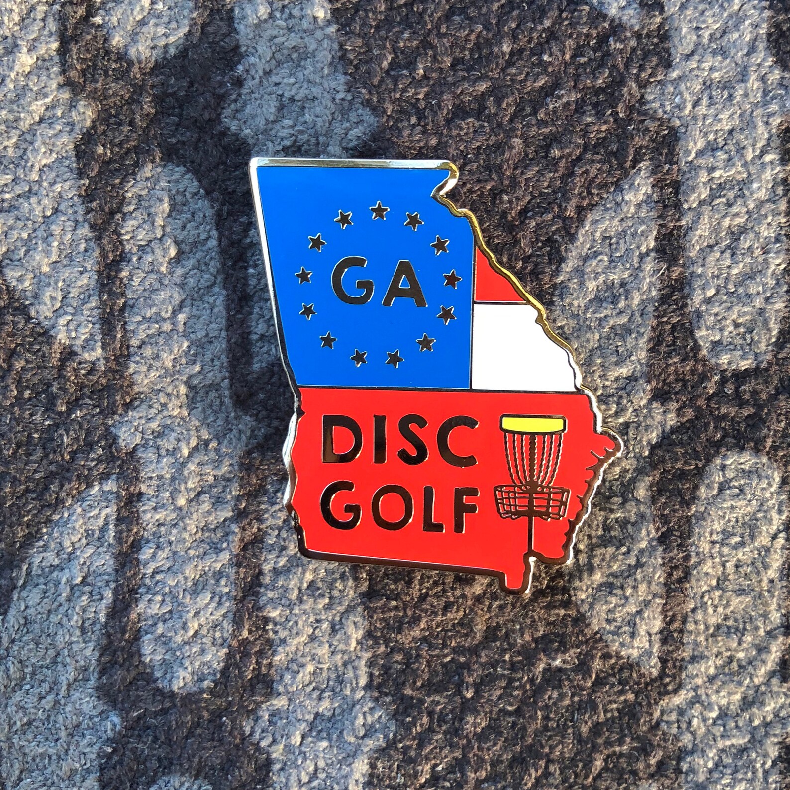 Georgia Disc Golf Pin™ High Quality Hard Enamel Pin | Etsy