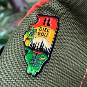 Illinois Disc Golf Pin™ - High Quality Hard Enamel Pin - Etsy