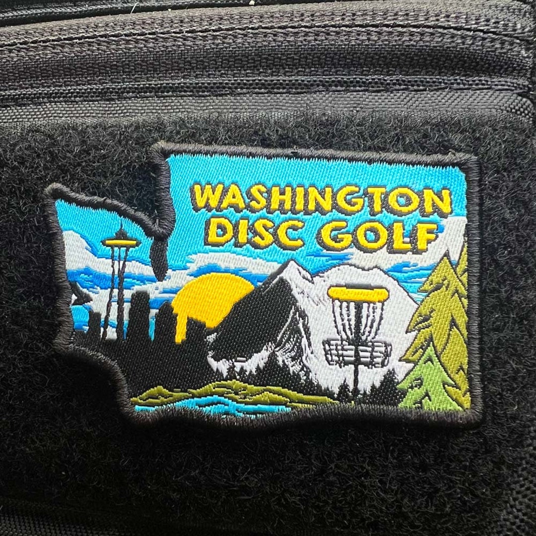 Washinton Disc Golf Patch - Disc Golf Gift - Etsy