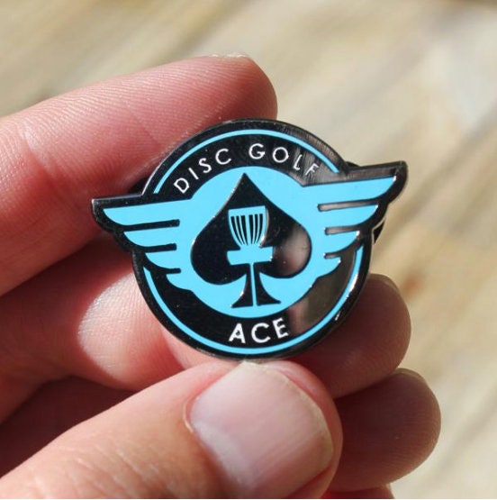 ACE Disc Golf Pin™ High Quality Hard Enamel Pin Disc Golf | Etsy