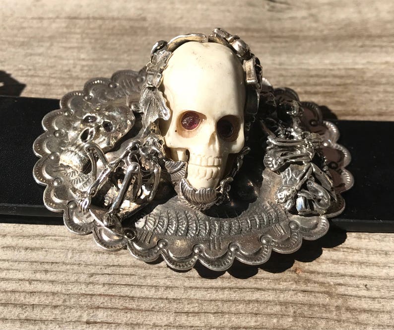 Skull Concho Belt... - Etsy
