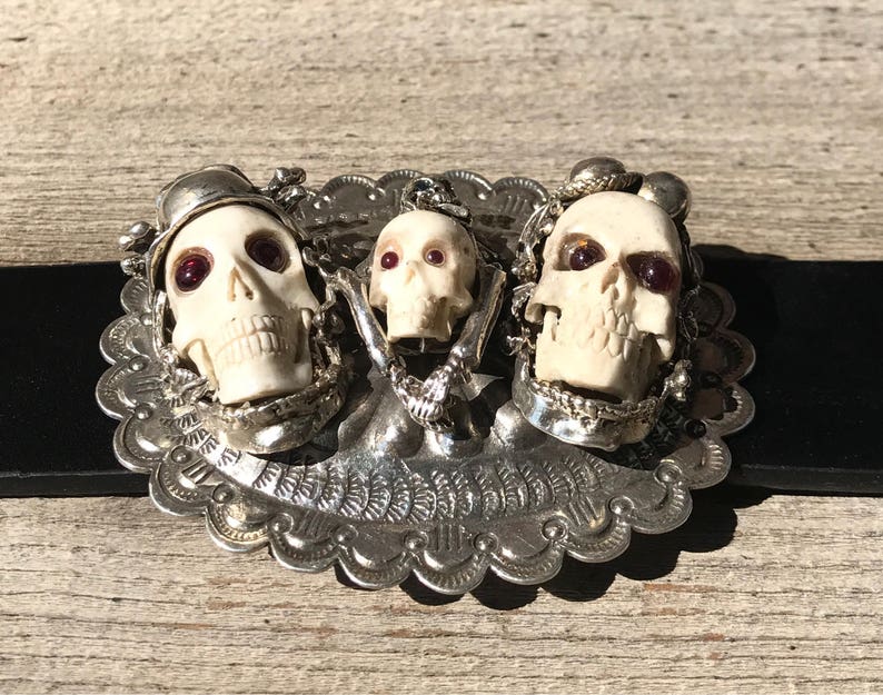 Skull Concho Belt... - Etsy