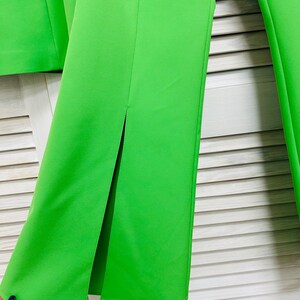 Lime Green and Grass Green Girls Suit With Jacket and Pants/ Girls ...