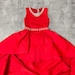 Red Pageant Fun Fashion Outfit With Train and Romper/ High Low Pageant ...