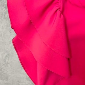 Hot Pink Pageant Interview Suit With Pants/ Top and Pants Set/ Girls ...