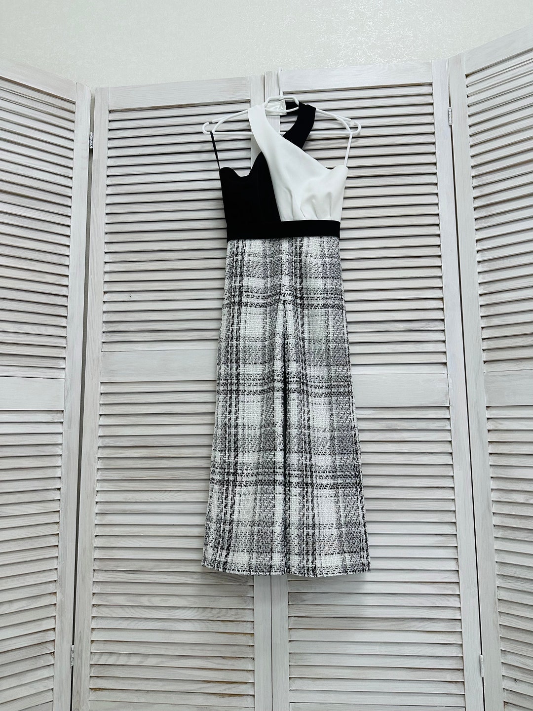 Girls' Black and White Tweed Jumpsuit: Custom Pageant Outfit - Etsy