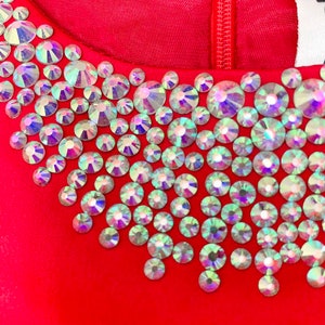 Red Pageant Fun Fashion Outfit With Train and Romper/ High Low Pageant ...