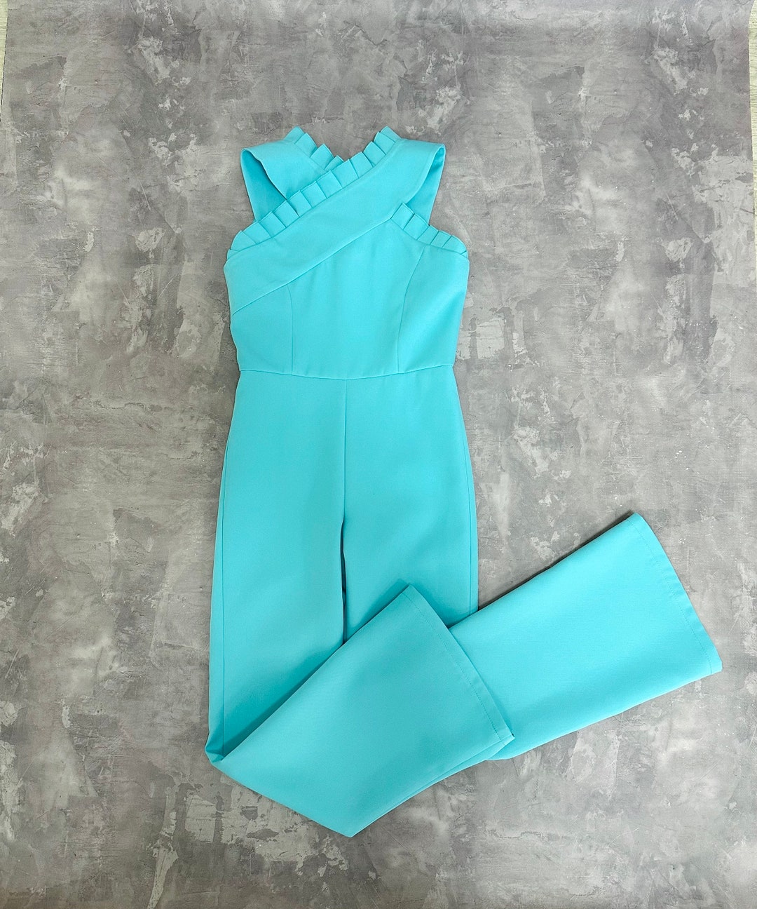 Mint Turquoise Pageant Jumpsuit: Teens Interview Outfit - Etsy