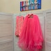 Hot Pink Glitter Pageant Fun Fashion Outfit With Train and Romper ...