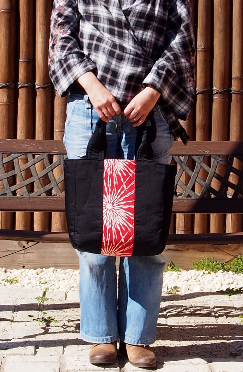 Japanese Vintage Kimono Bag bonus Small Drawstring Bag Attached - Etsy