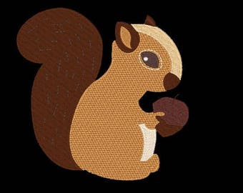 Squirrel applique | Etsy