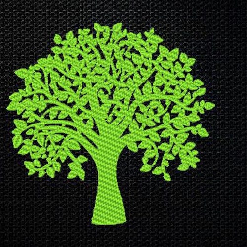 Hand Embroidery Pattern // Abstract Circle Tree // Tree | Etsy