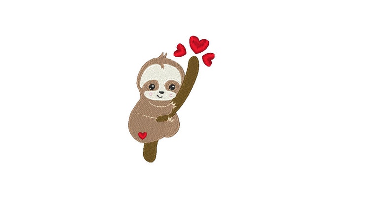 Sloth Embroidery Design SET 5 Designs Included 234 Inches - Etsy