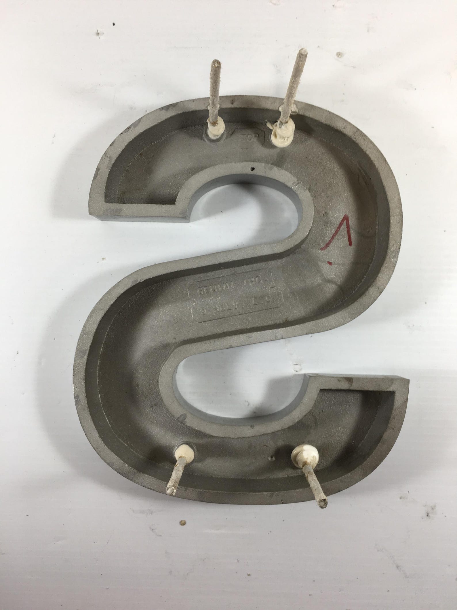 Metal Block Letter Lowercase s 9 5/8 for Signs, Crafts, Home Decor ...