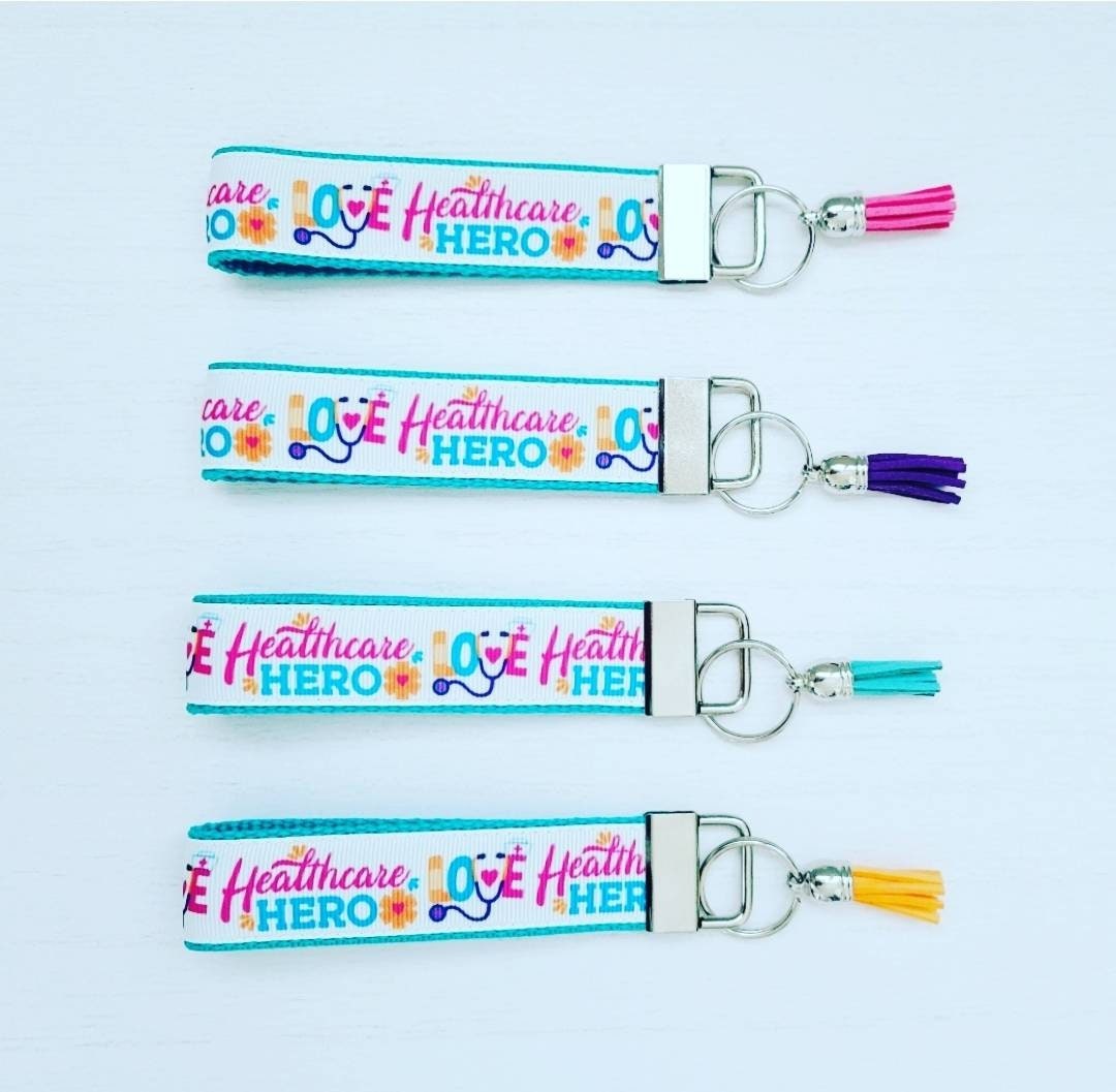 Healthcare Hero Keychain-healthcare Hero Key Fob-healthcare Worker Gift ...