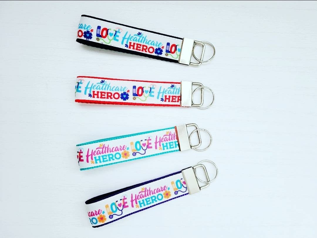 Healthcare Hero Keychain-healthcare Hero Key Fob-healthcare Worker Gift ...