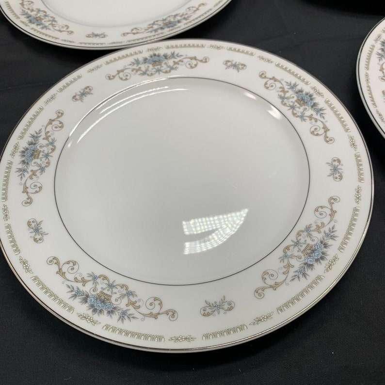 Wade Diane Dinner Plates Fine Porcelain China 10 Inches Set of 4 Made ...