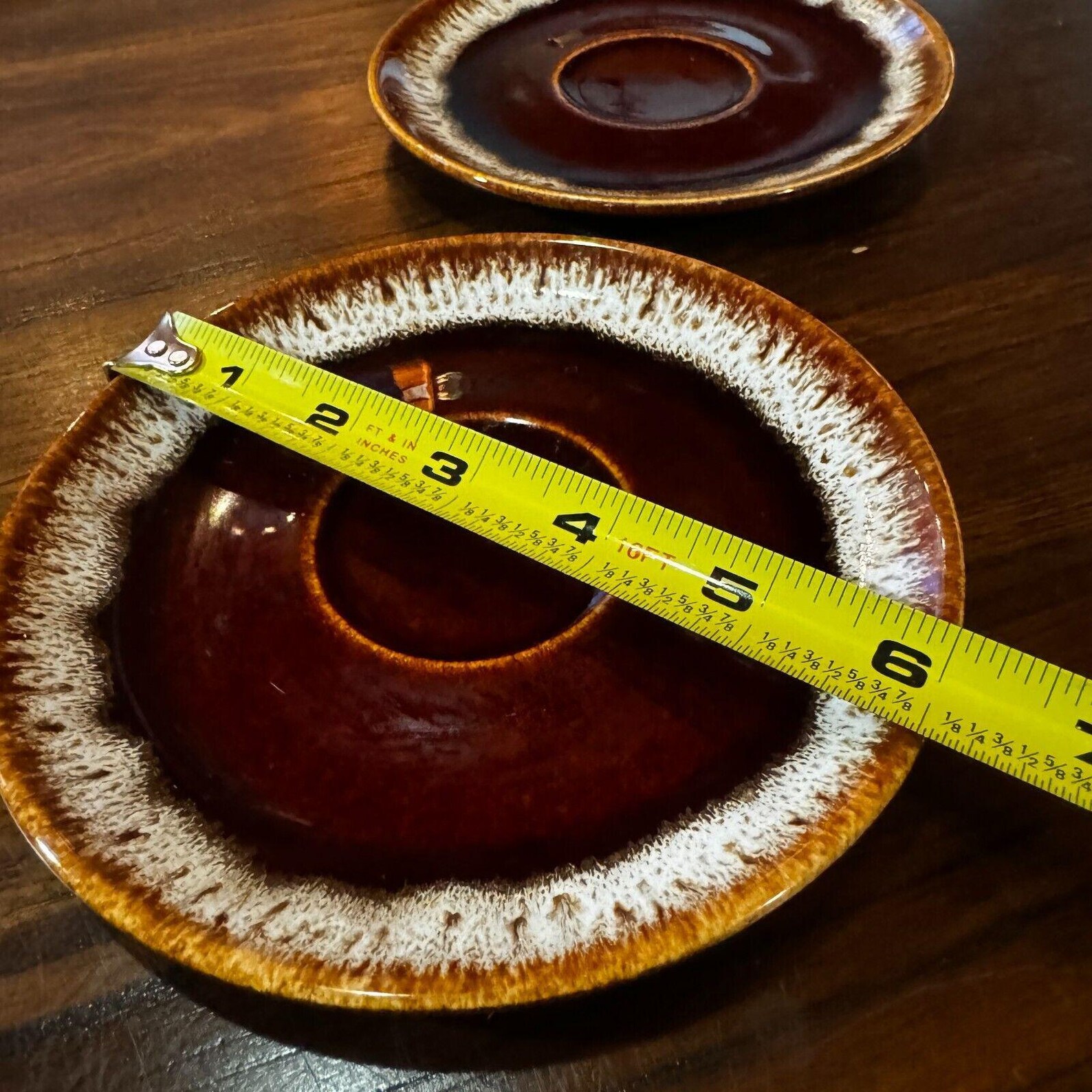 Hull Pottery Crestone Brown Drip Saucer Plates Vintage, Set of 2 - Etsy