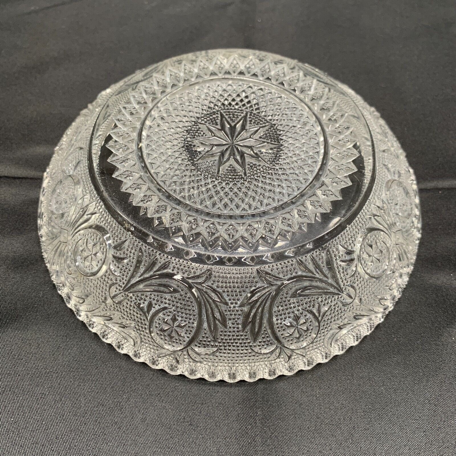 Duncan and Miller Bowl Small Fruit Dessert Sandwich Pattern Clear Glass ...