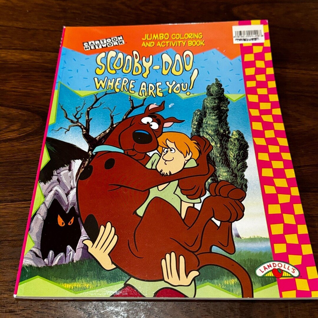 Vintage Cartoon Network Activity Coloring Book Scooby Doo Where Are You ...