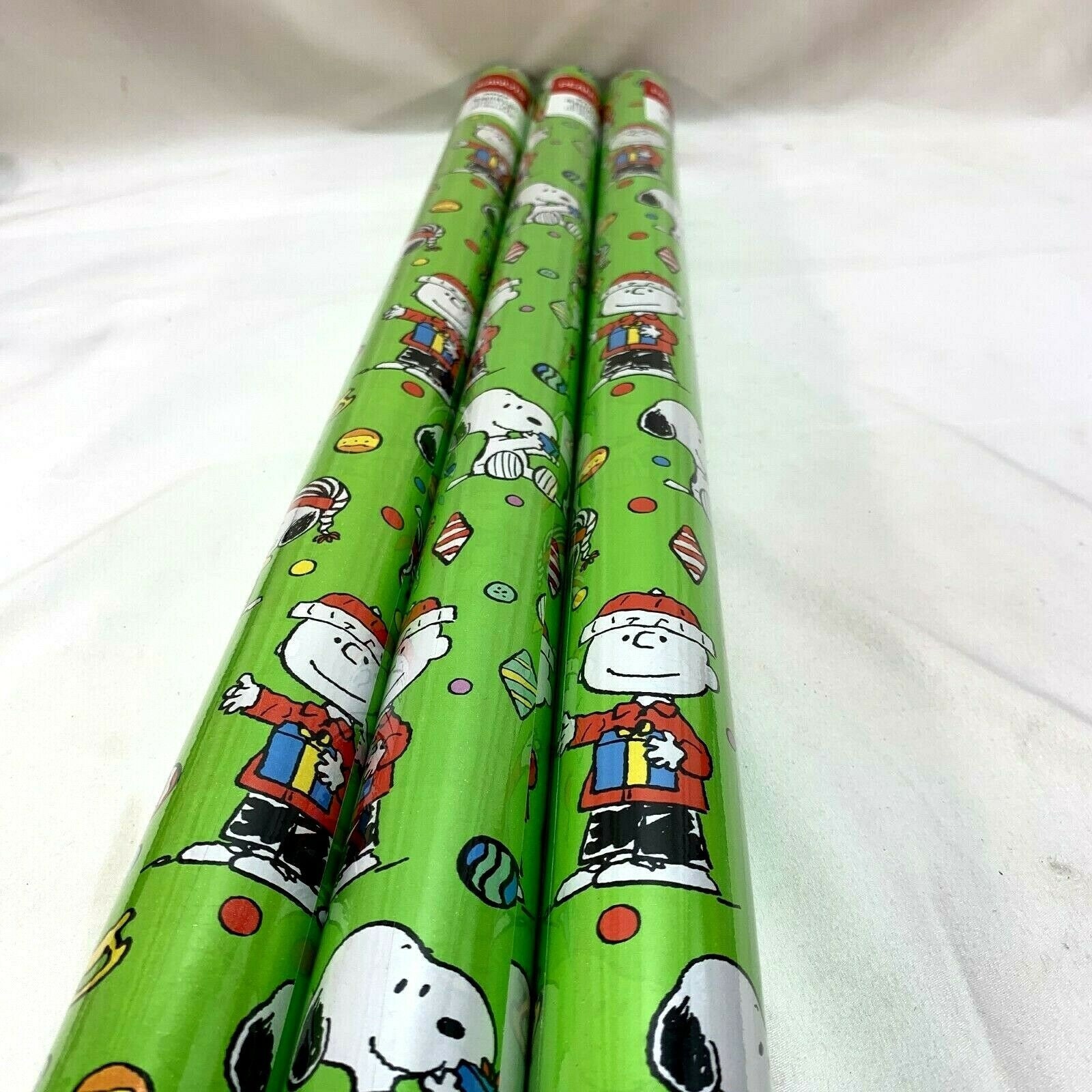 Paper & Party Supplies Gift Wrapping Paper 3 Rolls Peanuts Snoopy ...