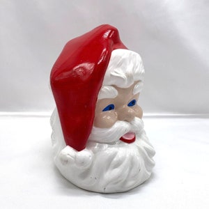 Vintage Christmas Santa Head Ceramic Hand Made 7 - Etsy