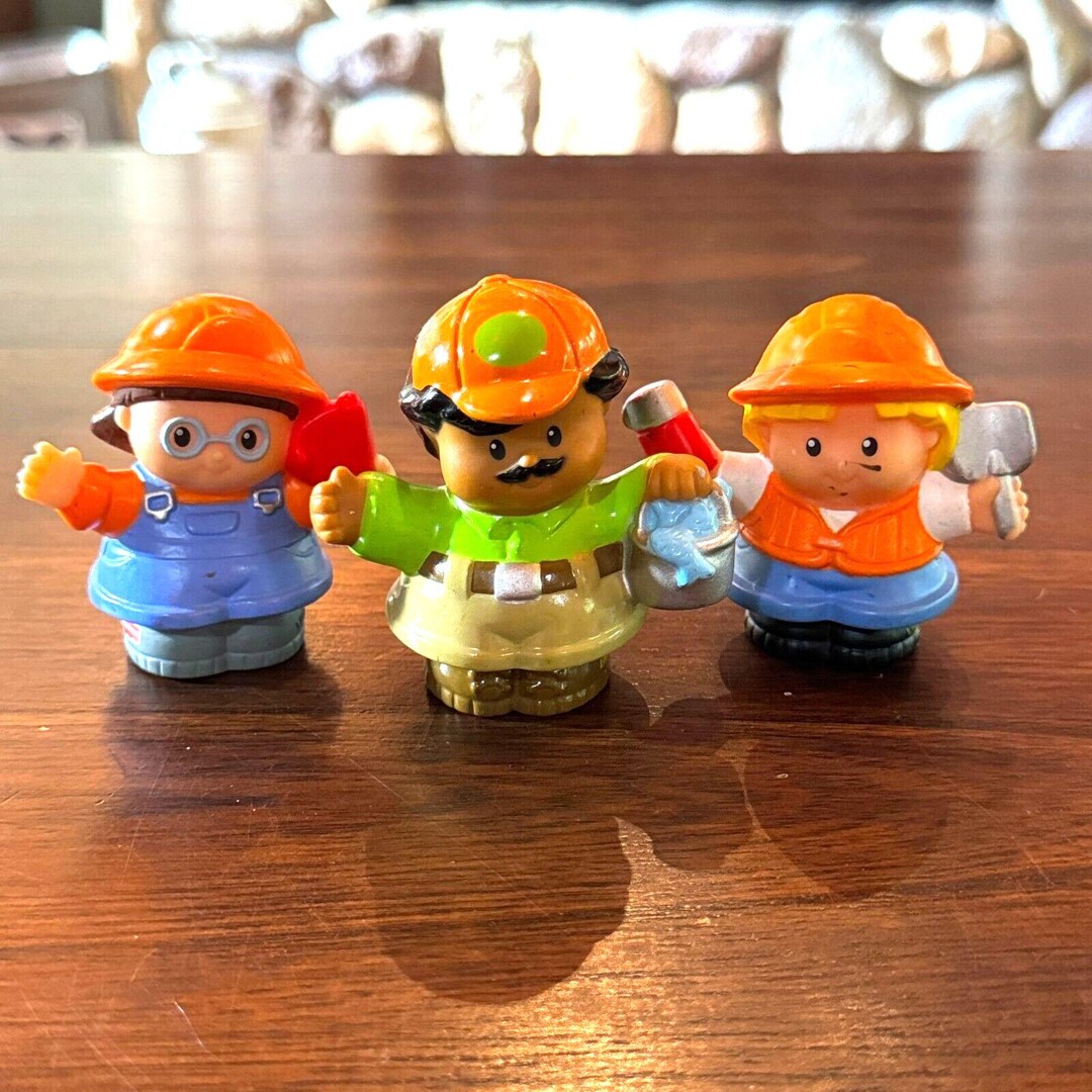 Fisher Price Little People Counstruction Workers Figures Male and ...