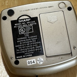 Vintage Sharp Alarm Clock With the Look of Wood Grain Trim Model ...