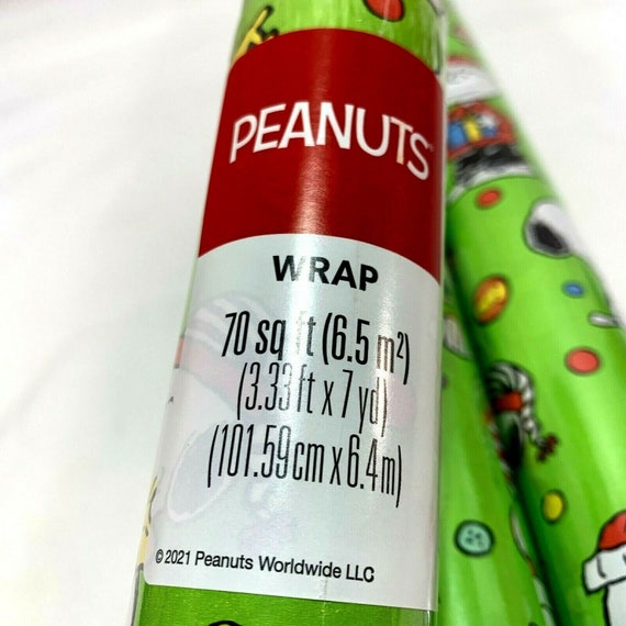 Paper & Party Supplies Gift Wrapping Paper 3 Rolls Peanuts Snoopy ...