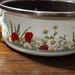 Vintage Enamel Pot Dutch Oven Red Poppies Daisies With Handles 7" - Etsy