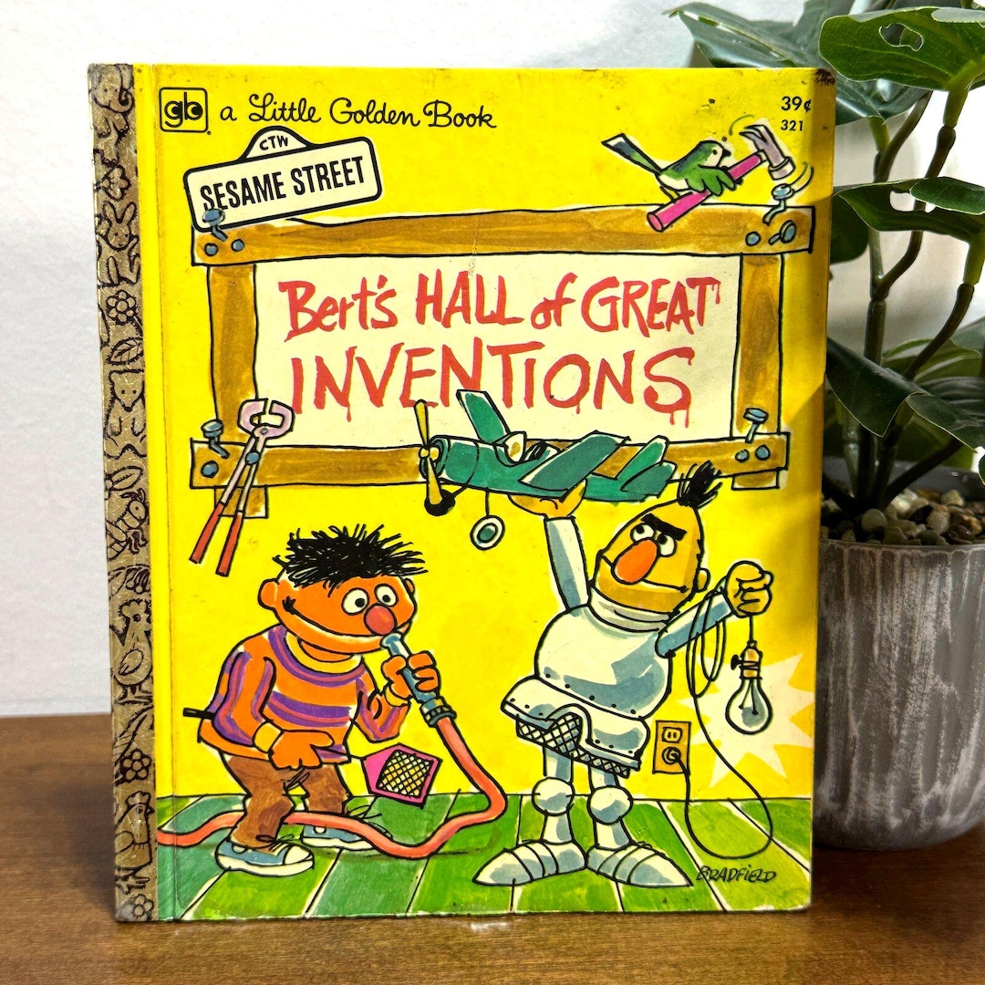 Bert's Hall of Great Inventions A Little Golden Book Vintage 1972 ...