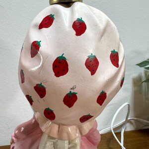 Vintage Strawberry Shortcake Table Lamp Working 14" No Shade Ceramic ...
