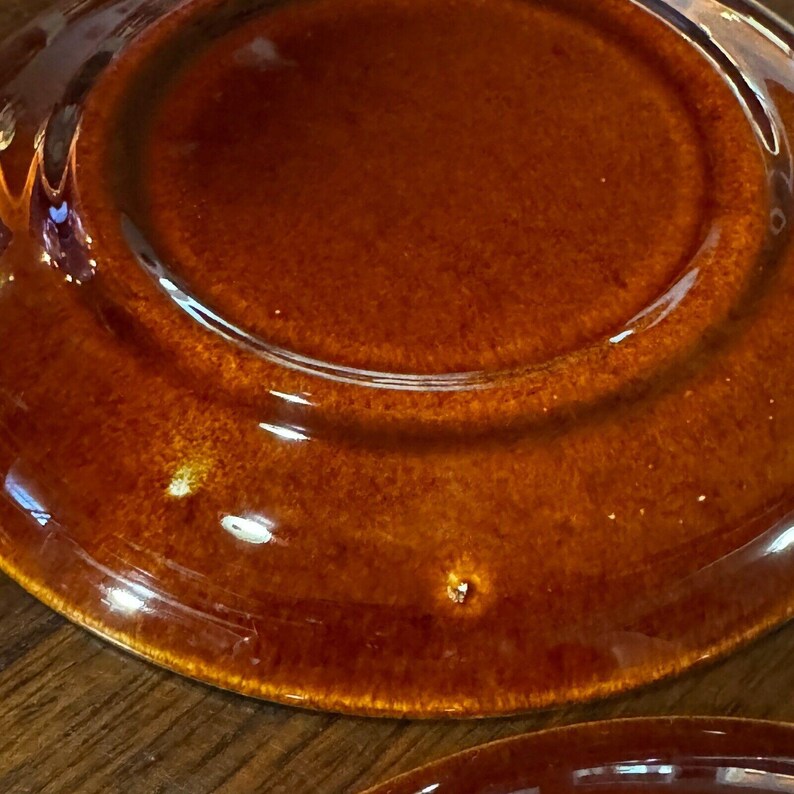 Hull Pottery Crestone Brown Drip Saucer Plates Vintage, Set of 2 - Etsy