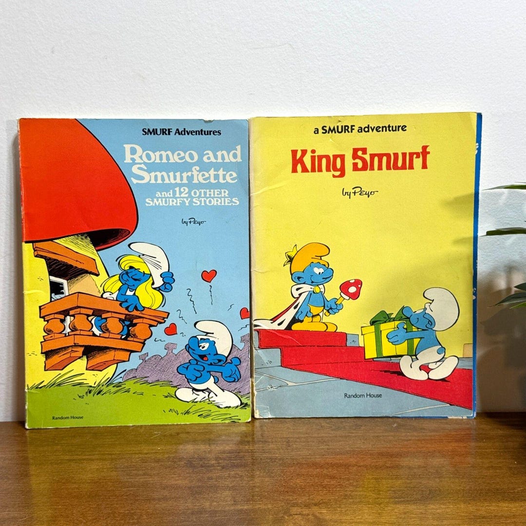 Smurf Adventures Romeo and Smurfette and King Smurf by Peyo Comic Books ...