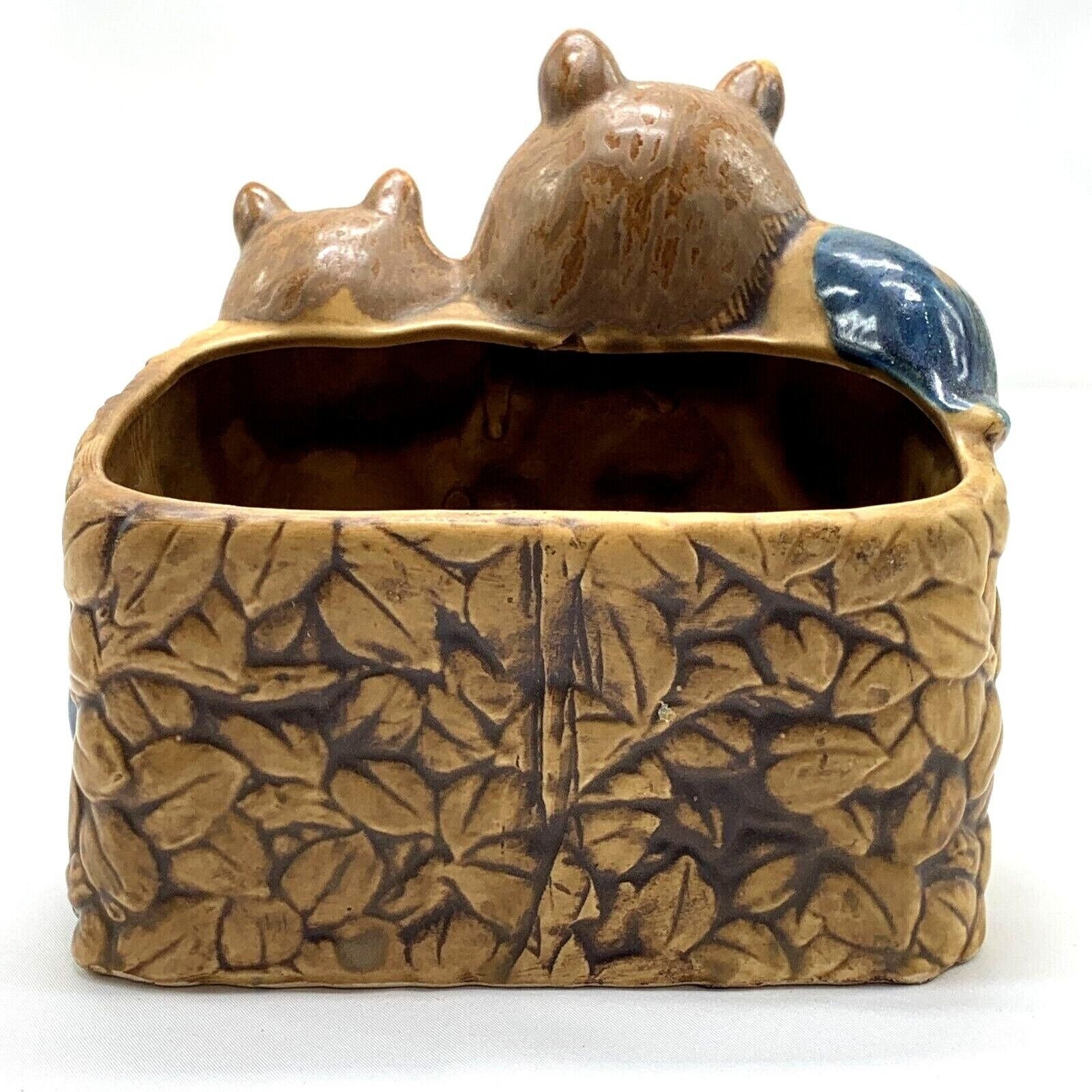 Vintage Squirrels Chipmunk Planter Ceramic Brown Home Decor - Etsy