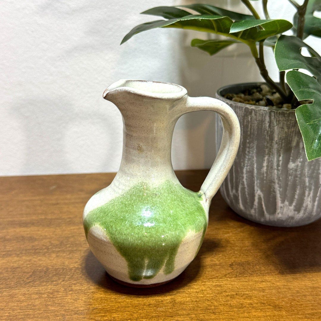 Irish Pitcher Jug Small Made in Ireland Studio Art Pottery Signed 4.5 ...