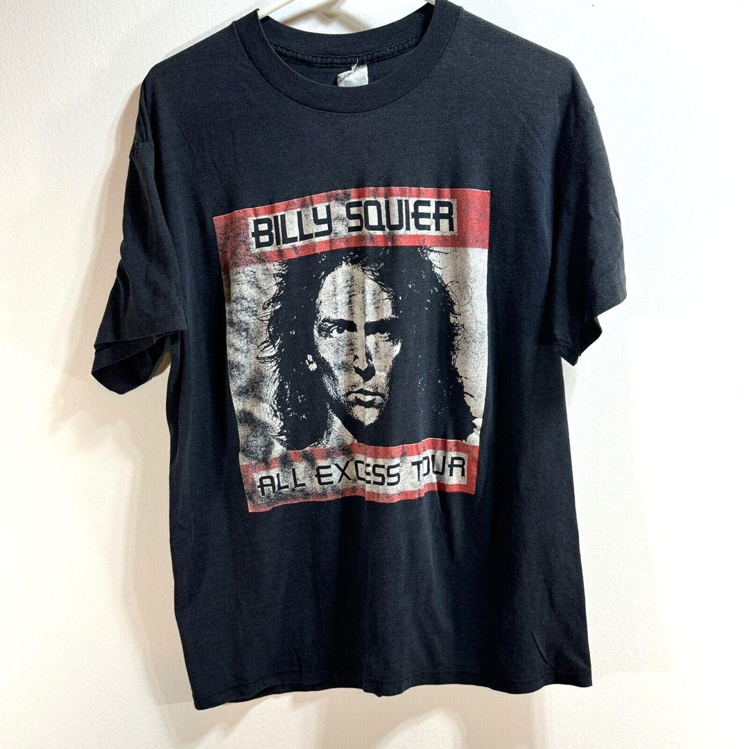 Vintage Billy Squier Shirt All Excess Tour Don't Say No Spring Ford USA ...