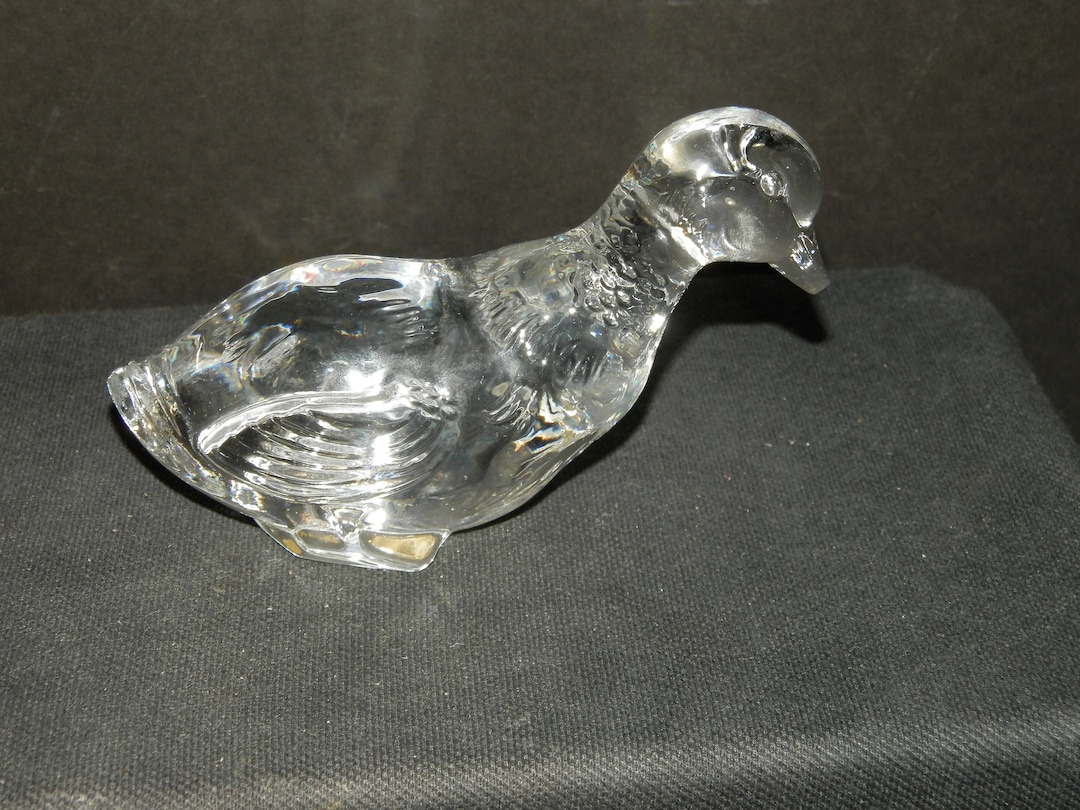 Baccarat Crystal Clear Duck Figurine - Etsy