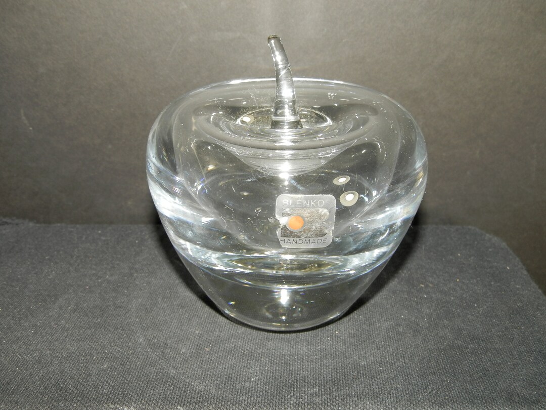 Blenko Clear Apple Original Tag - Etsy