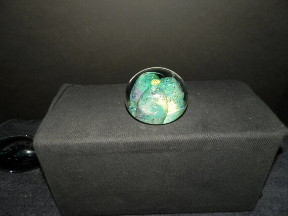 Artiste Don Bagwell Green Paperweight | Etsy