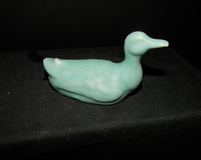 Van Briggle Turquoise Duck Figurine - Etsy