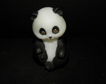 Glass Panda Bear | Etsy