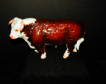 Extremely Rare and Lovely Early Beswick Hereford Bull Model 949 1941 ...