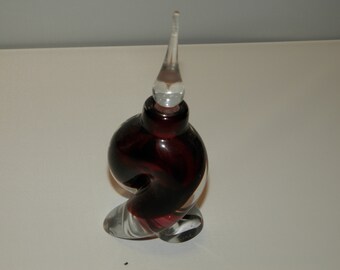 Two Art Glass Perfume Bottles, Vandermark Studios Signed by Artist ...