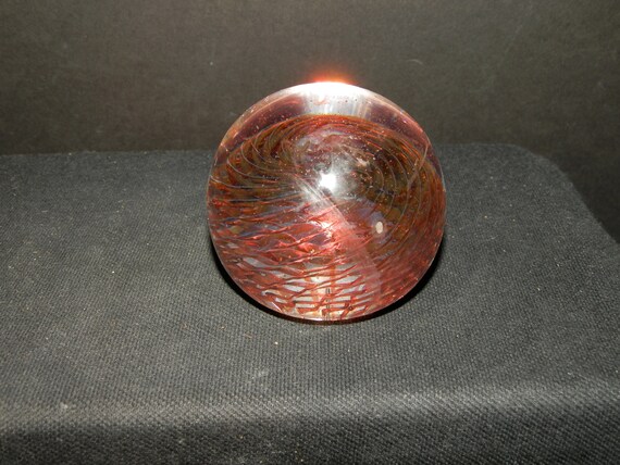 Art Glass Paperweight Artist Signed K. Walton | Etsy