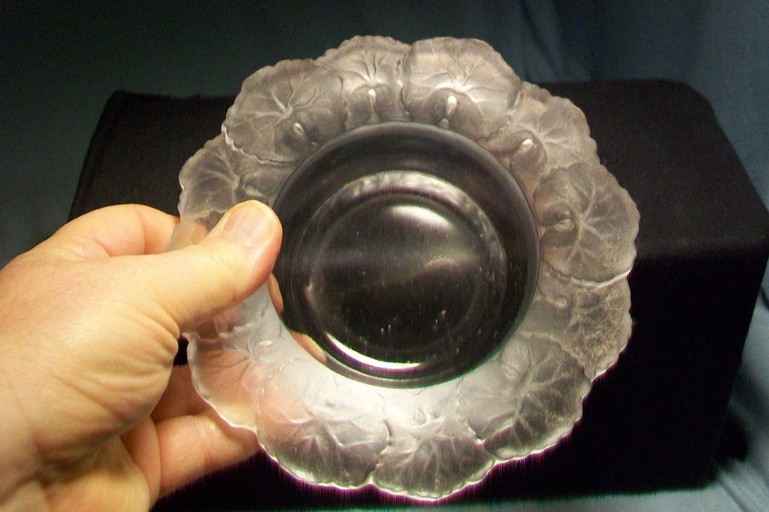 Czech Artist Barolac Flower Rimmed Bowl - Etsy