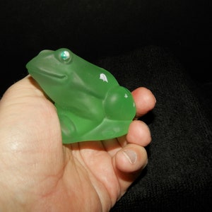 Fenton Green Hand Painted Frog Figurine for Lenox - Etsy