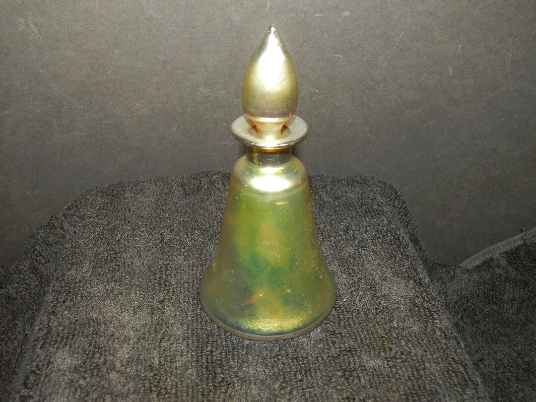 Steuben Aurene Perfume Bottle Signed 1818 - Etsy