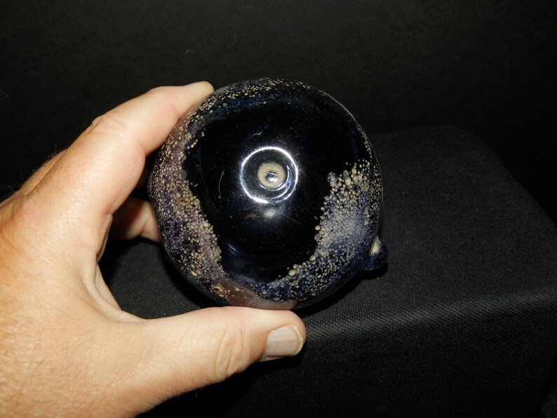 Craig Zweifel Blue Art Glass Oil Lamp Artist Signed - Etsy