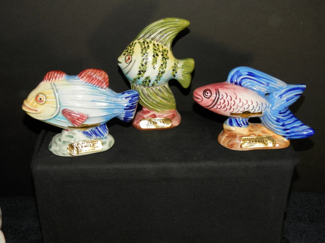 Three Garnier Decanter Fish - Etsy